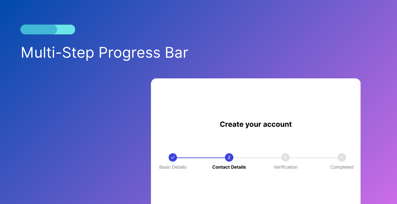 Multi-Step Progress Bar Plugin | Bubble
